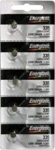 energizer batteries 335 (sr512sw) silver oxide watch battery. on tear strip (pack of 5)