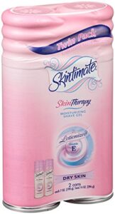 skintimate dryskin shave gel for women, 7 oz, 2pk.