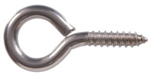 hillman 4275 diameter #0 screw eye (2-7/8" overall length | 13/16" eye inner dimension), 5-pack