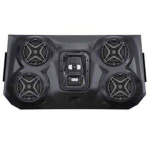 ssv works wp-rz3o65 black weather proof series audio system for 2015-2023 polaris rzr xp1000, xp4 1000, xp turbo, xp4 turbo w/built-in 200 watt 4 channel amplifier