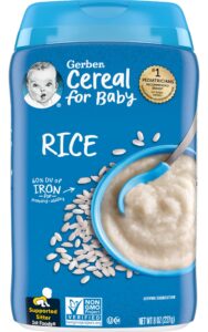 gerber rice cereal for baby - 8 oz