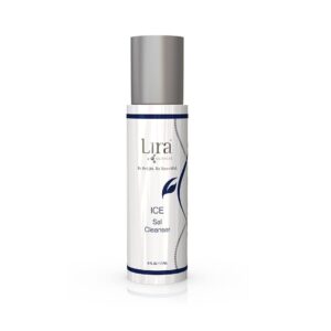 lira clinical ice sal cleanser - 6 fl oz cooling face wash for oily skin & acne-prone skin- with salicylic acid, mastiha, peptides, & plant stem cells