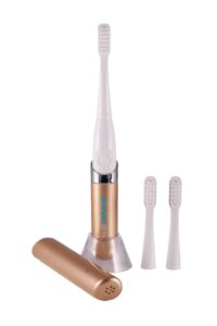 sonicety electric toothbrush hi-928 metallic gold (portable/travel size)