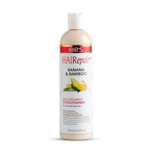 ors hairepair banana and bamboo nourishing conditioner for dry and brittle hair 12.5 ounce