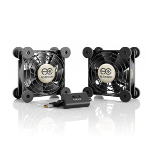 ac infinity multifan s5, quiet dual 80mm usb fan, ul-certified for receiver dvr playstation xbox computer cabinet cooling