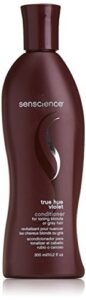 senscience true hue violet conditioner for toning blonde or gray hair, 10.19 ounce