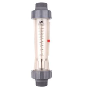 dwyer® polycarbonate flowmeter, lfmf-17-i2, 7-70 gpm (25-250 lpm) water, 2" mnpt, 316 ss float.