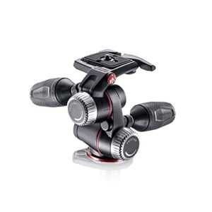 manfrotto x-pro 3-way tripod head, for camera tripods, fluid ball head, camera stabilizer, photography accessories for content creation, professional photography