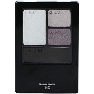 maybelline new york expert wear eyeshadow quads, charcoal smokes, 0.17 oz.