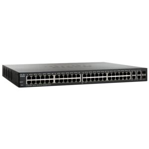 cisco sf300-48pp 48-port 10/100 poe+ managed switch with gig uplinks