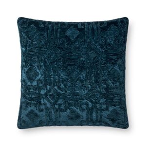 loloi p0671 throw pillow, 22" x 22", blue