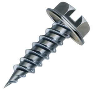 malco hw8x1zx zip-in screws hex washer slotted head