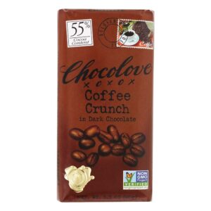 chocolove dark chocolate bar coffee crunch - 3.2 oz2