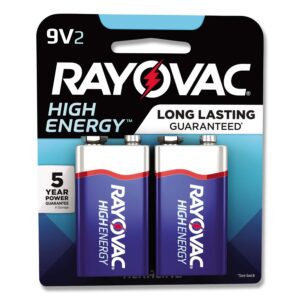 rayovac alkaline 9volts battery 2 pack