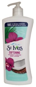 st. ives softening body lotion coconut & orchid extract 21 oz (pack of 2)