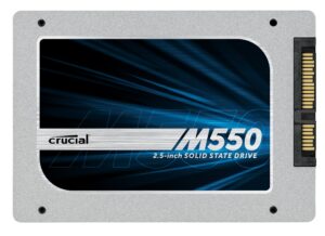 (old model) crucial m550 128gb sata 2.5" 7mm (with 9.5mm adapter) internal solid state drive - ct128m550ssd1