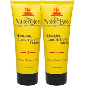 the naked bee orange blossom honey hand and body lotion, 6.7oz - 2 pack