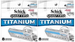 schick quattro titanium cartridge refills - 8 ct - 2 pk