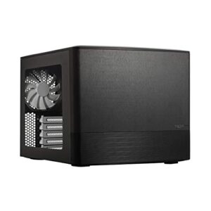 fractal design node 804 - black - cube compact computer case - matx - high airflow - modular interior - 3x fractal design silent r2 120mm fans included - usb 3.0 -window side panel