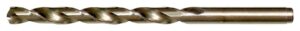 cle-line c23361 cobalt heavy duty jobber length drill, cobalt, gold oxide finish, straight shank, 135-degree split point, 5/16" drill diameter (pack of 6)