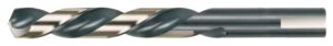 cle-line c23702 heavy duty mechanics length drill, high speed steel, black and gold finish, straight shank, 135-degree split point, 1/8 drill diameter (pack of 12)