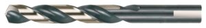 cle-line c23834 heavy duty mechanics length drill, high speed steel, black and gold finish, straight shank, 135-degree split point, 1/8" drill diameter (pack of 12)