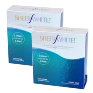 sheer white teeth whitening strips (double pack) (double pack)