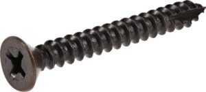 the hillman group 45369 9-inch x 1-1/2-inch flat phillips wood screw, antique bronze, 15-pack