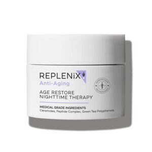 replenix age restore nighttime therapy face cream, anti-aging medical-grade facial moisturizer for mature & dry skin (1.7 oz)