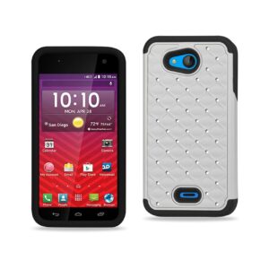 reiko diamond hybrid protector cover kyocera wave c6740 black white