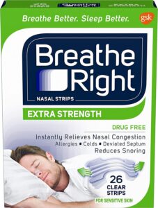 breath rite extra clear for sensitive skin 26 count (2 pack)