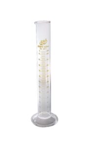 seoh graduated cylinder borosilicate glass round base - capacity (ml) 250