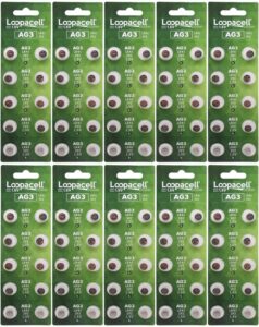 loopacell 100 pack ag3 lr41 392 sr41sw 384 192 v384 v392 d384 d392 280-13 alkaline button cell battery