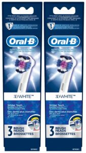 oral b pro white electric toothbrush replacement brush heads - 3 ct - 2 pk