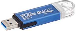 kanguru flashblu30 – 32gb usb flash drive – physical write protection switch - super fast usb 3.0