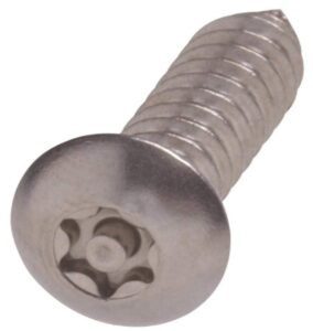 hillman 45742 14-inch x 3-inch button head star drive sheet metal security screw, stainless steel