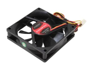 evercool 80mm x 20mm dc fan, 2500 rpm ec8020m12ca