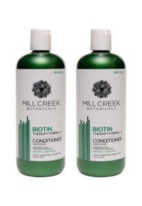 mill creek botanicals biotin conditioner 14 oz each - 2 pack