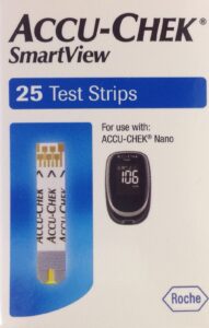 accu-chek smartview glucose test strips - 25 count