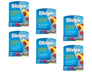 blistex raspberry lemonade blast lip protectant, .15 oz (pack of 6)