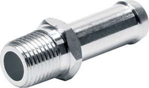 allstar performance all99312 radiator overflow fitting 1/8" npt to 5/16" hose aluminum