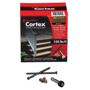 fastenmaster cortex hidden fasteners -trex transcend spiced rum 100 lin.ft