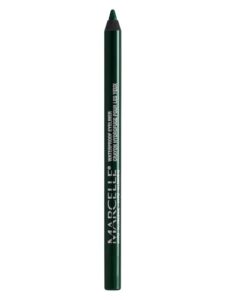 marcelle waterproof eyeliner, metal green, eye pencil, creamy formula, long-lasting, waterproof, smudge-proof, fragrance-free, hypoallergenic, cruelty-free, 0.04 oz.