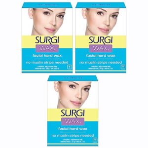 surgi-wax hair remover for face, 1 ounce (pack of 3)