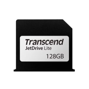 transcend 128gb jetdrive lite 130 storage expansion card for 13-inch macbook air (ts128gjdl130) , black