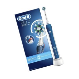 oral b oral-b pro 2000 crossaction electric rechargeable toothbrush powered