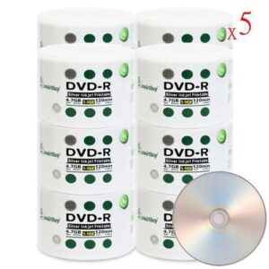 smart buy 3000 pack dvd-r 4.7gb 16x silver printable inkjet blank record disc, 3000 disc 3000pk