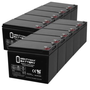 mighty max battery ml7-12 - 12v 7.2ah replacement battery for apc es500, es550, ls500, rbc110, rbc2-10 pack