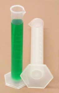 seoh 10ml polypropylene plastic hex base graduated cylinder