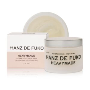 hanz de fuko heavymade – premium men’s hair styling pomade – extreme hold, high shine – 2 oz.